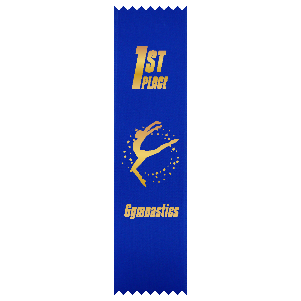 Female Gymnastics Placement Ribbon | A-1 Awards, Inc.